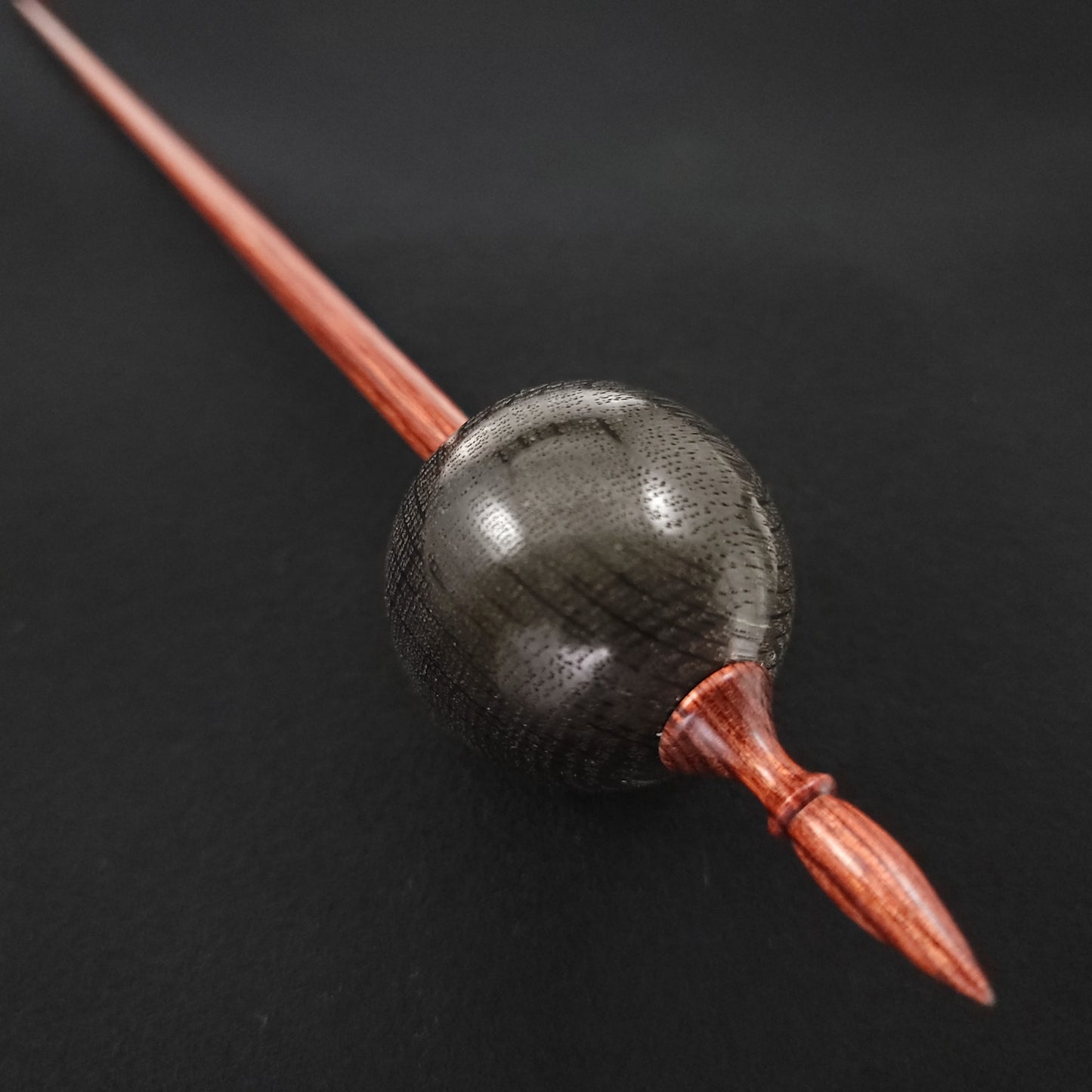 Full Size Bog Oak Ninja Spindle – The Spanish Peacock