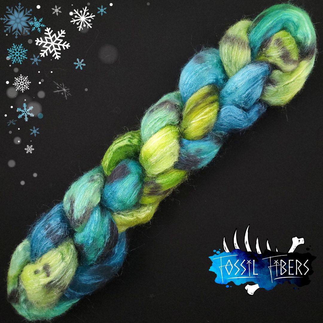 Club Fern Moss - 2 oz 85/15 Polwarth/Silk – The Spanish Peacock